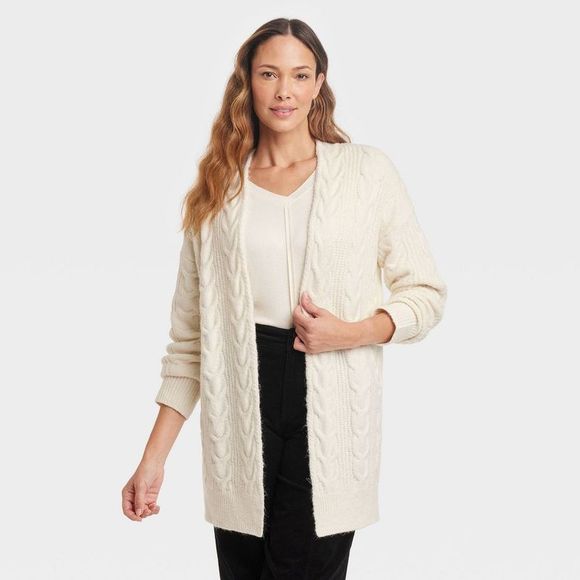 Knox Rose | Tops | Womens Openfront Cardigan Knox Rose Cream S | Poshmark